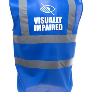 Visually Impaired Enhanced Visibility Vest - Hi Viz - Hi Viz - Safety ...