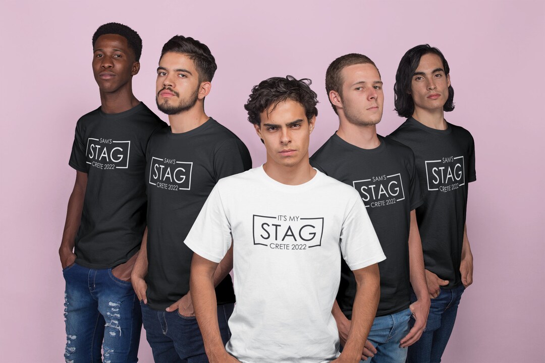 Personalised Stag Party Groom & Squad Matching T-shirt - Wedding Stag ...