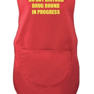 Do Not Disturb Drug Round in Progress Red Tabard Hospital Care Home ...