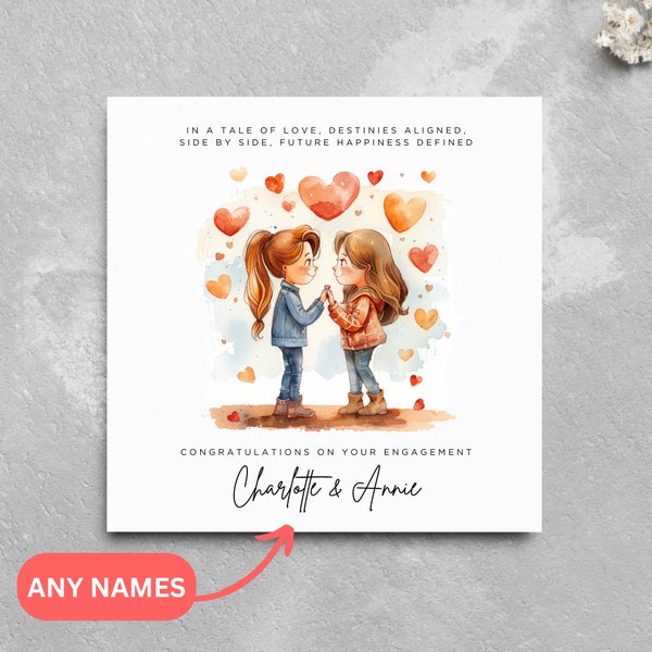 Engagement Card Lgbtqia - Etsy