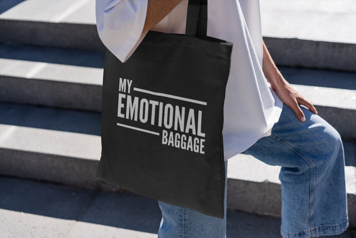 My Emotional Baggage Lightweight Tote Bag Cotton Shopping Gift - Etsy