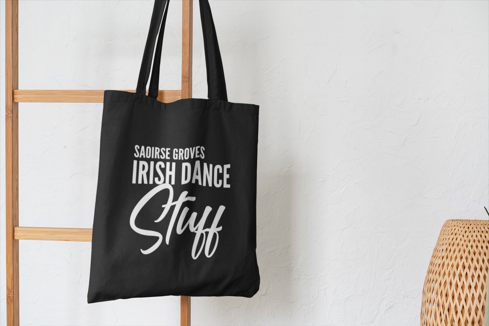 Personalised Name Irish Dance Stuff Lightweight Cotton Tote | Etsy UK