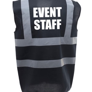 EVENT STAFF Enhanced Visibility Vest - Hi Viz - Hi Viz - Safety ...