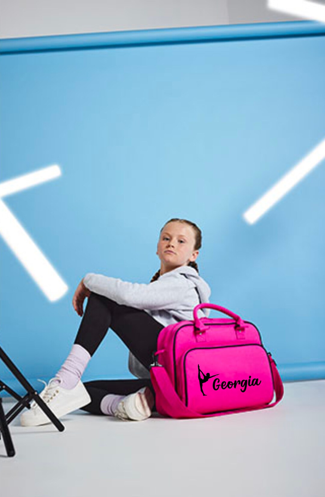 Personalised Name Gymnast Junior Dance Bag School Dance Girls Ballet ...