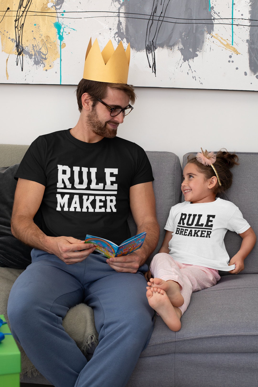 Rule Maker Rule Breaker Adult Parent Child Sibling Matching T-shirt ...