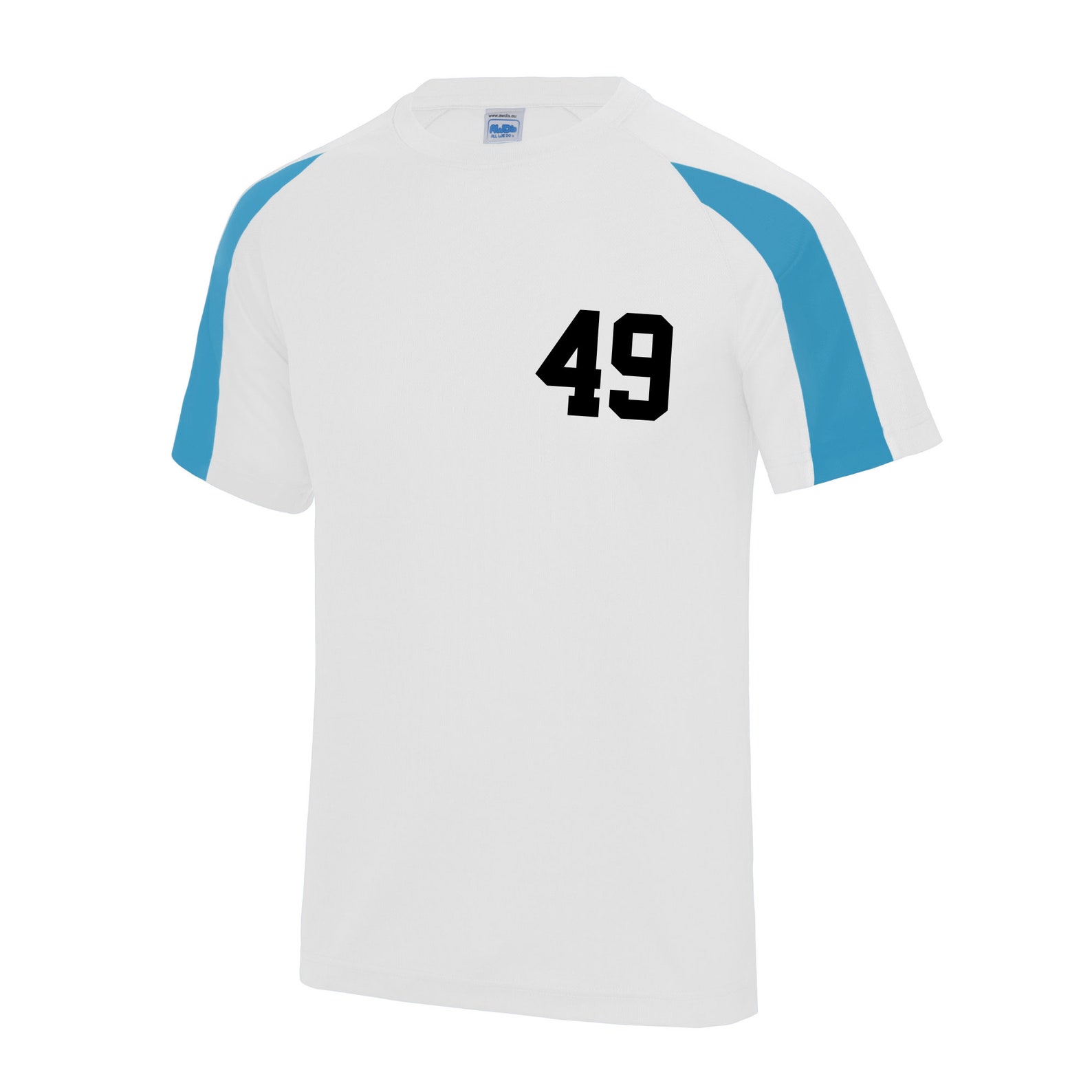 Adults Personalised Sport Football T-shirt Contrast Football Shirt Name ...