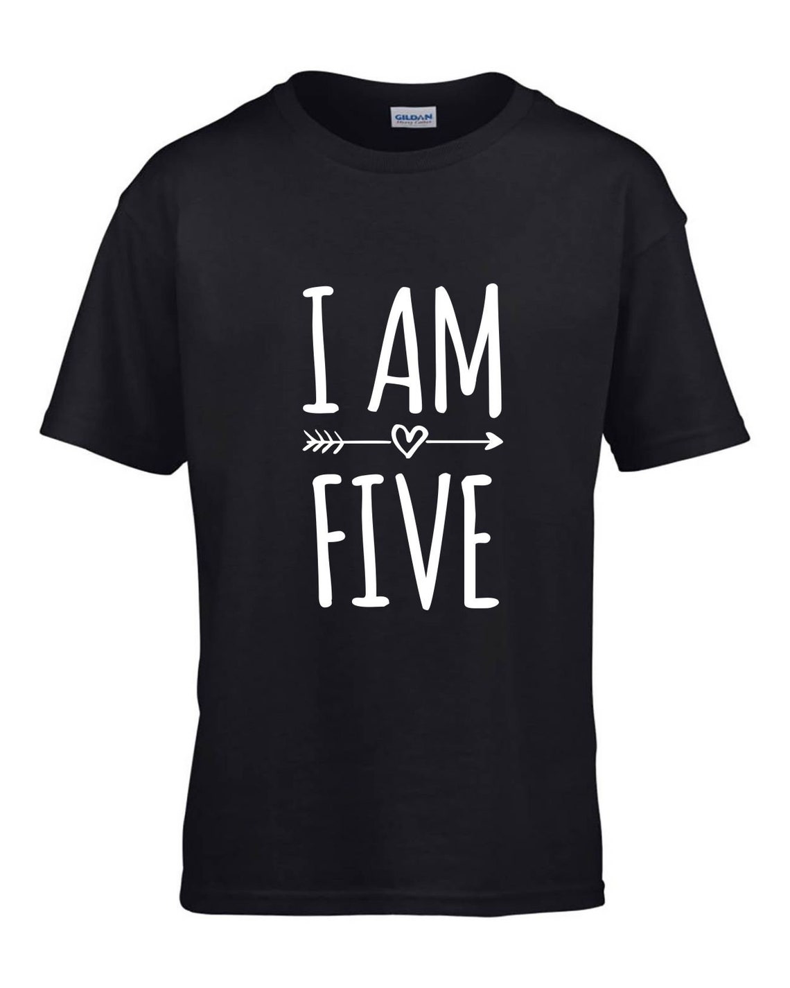 I Am Five 5th Birthday Kids Tshirt Birthday Gift Party Child | Etsy