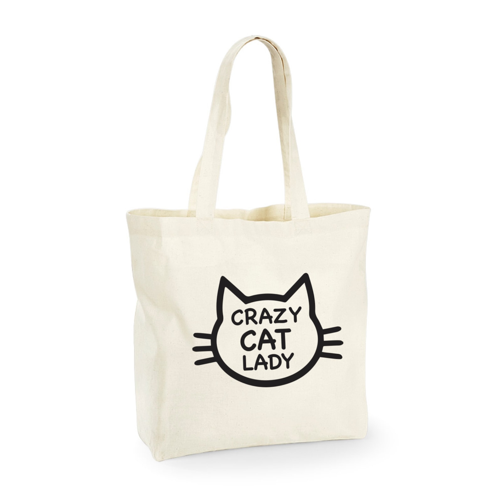 Crazy Cat Lady Tote Bag Cat Lover Bag Cat Lover Gift Crazy | Etsy