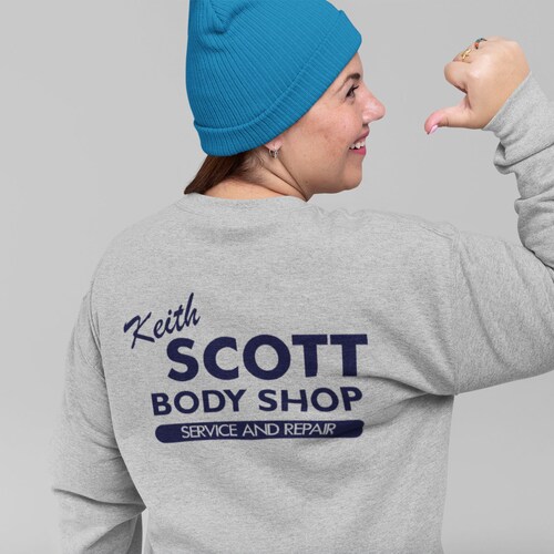 Keith Scott Body Shop Sweatshirt One Tree Hill Sweatshirt | Etsy