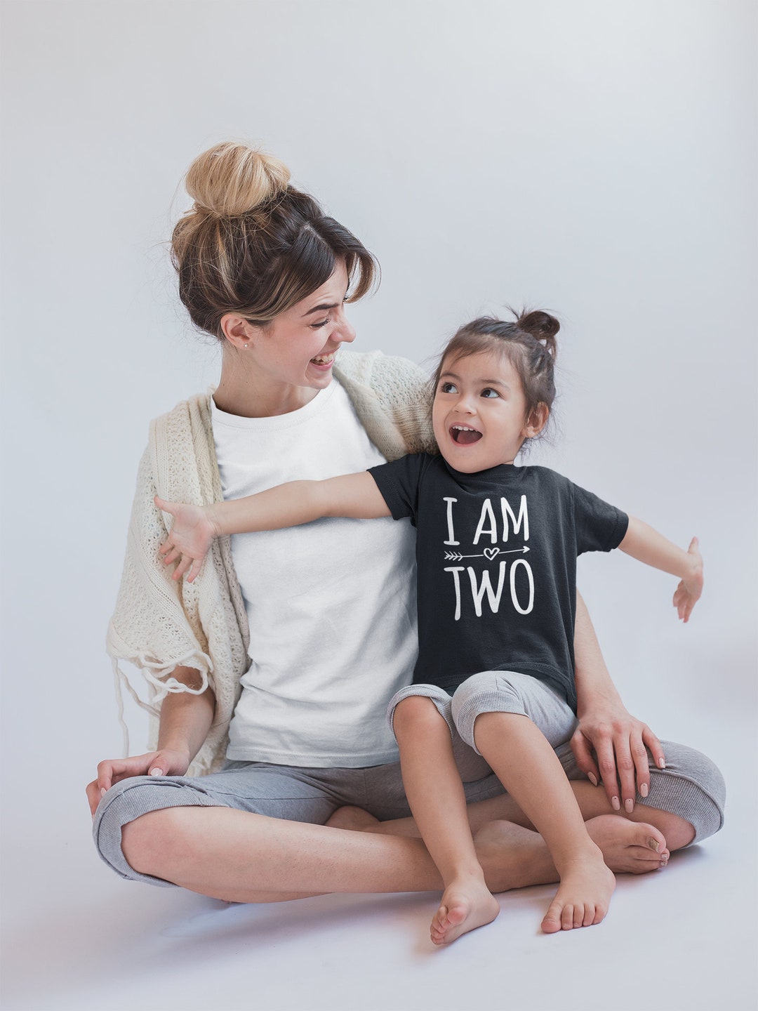 I Am Two Unisex Kids T-shirt Birthday 2nd Birthday Gift Party Child ...