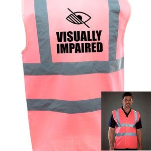 Visually Impaired Enhanced Visibility Vest - Hi Viz - Hi Viz - Safety ...