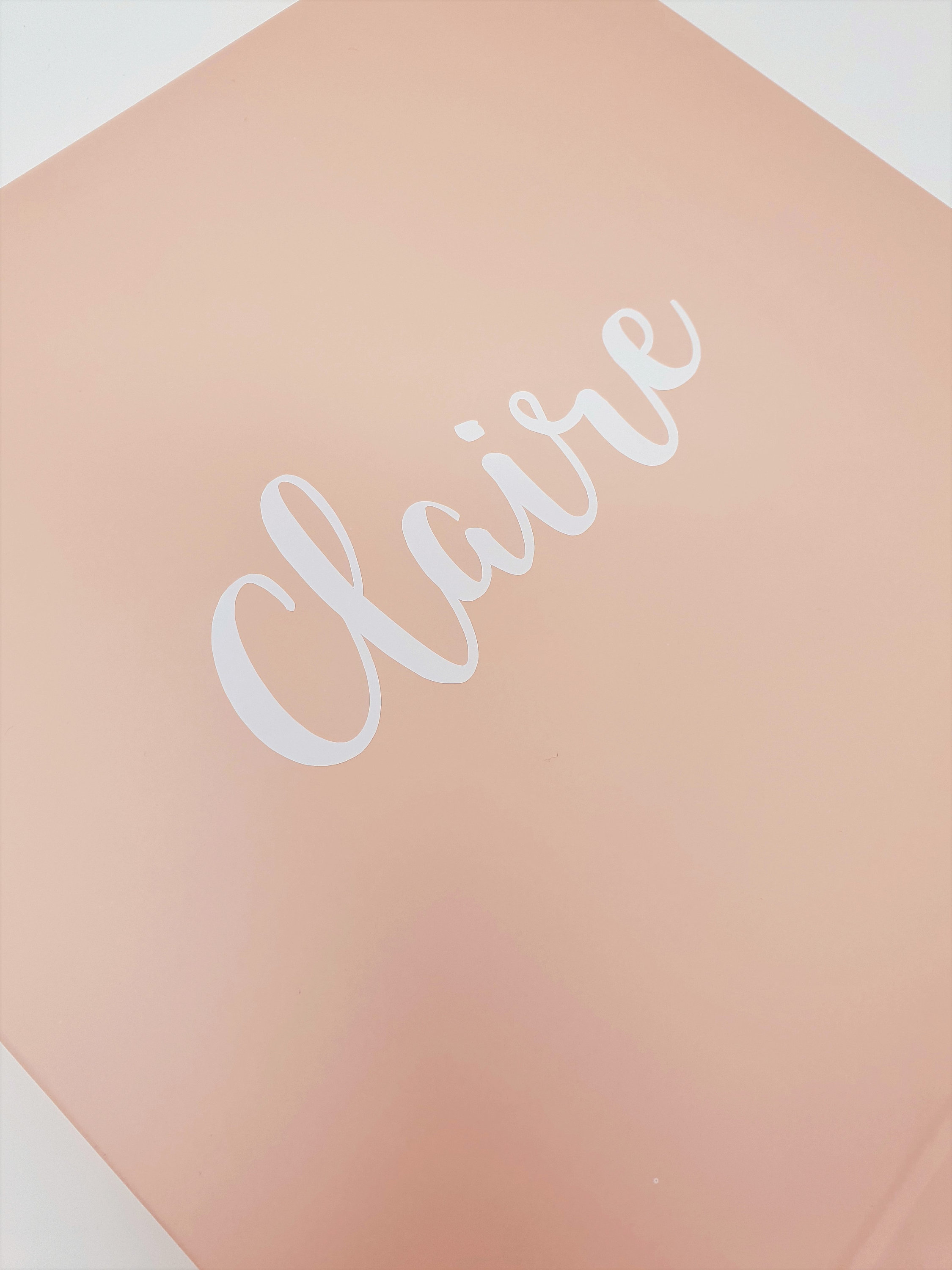 Personalised Large Light Pink Box Customised Name Personalised | Etsy