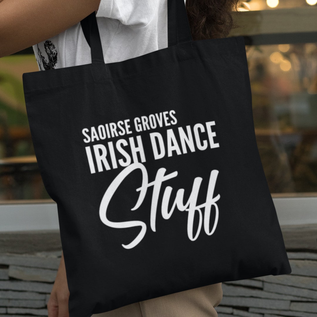 Personalised Name Irish Dance Stuff Lightweight Cotton Tote Bag ...