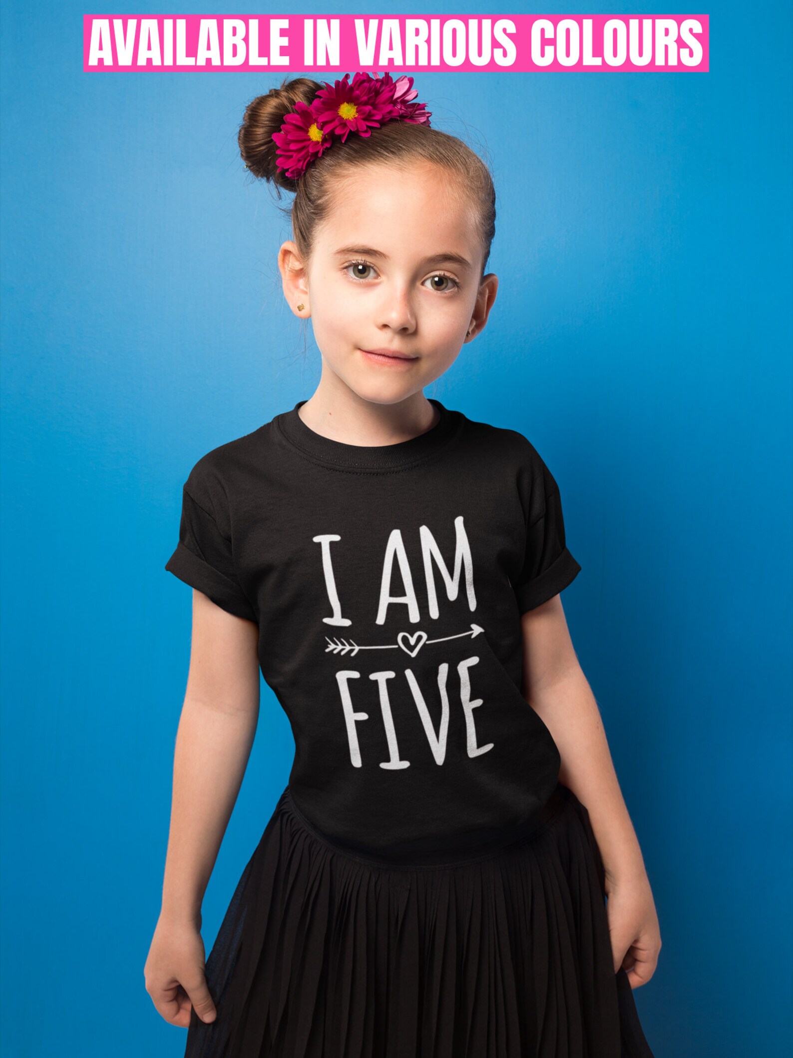 I Am Five 5th Birthday Kids Tshirt Birthday Gift Party Child - Etsy UK