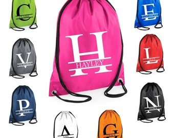 Personalised Name Drawstring Football Bag School Club PE | Etsy UK