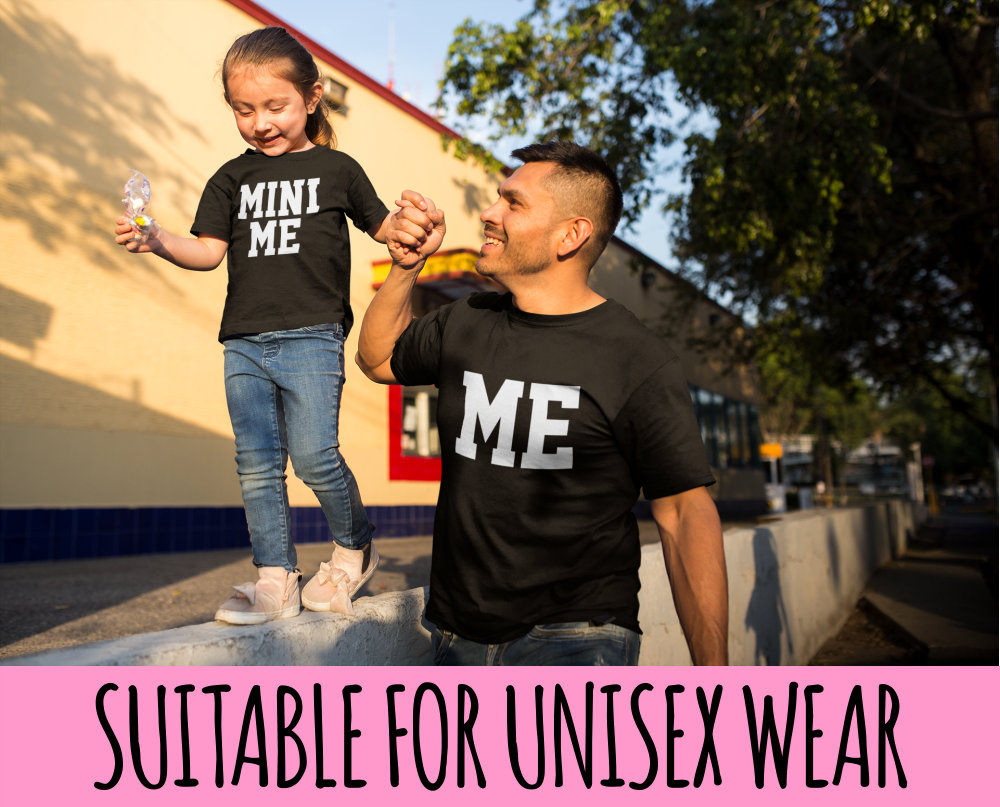 Me Mini Me Parent Child Matching Tshirts Father Son Mum Daughter Father ...