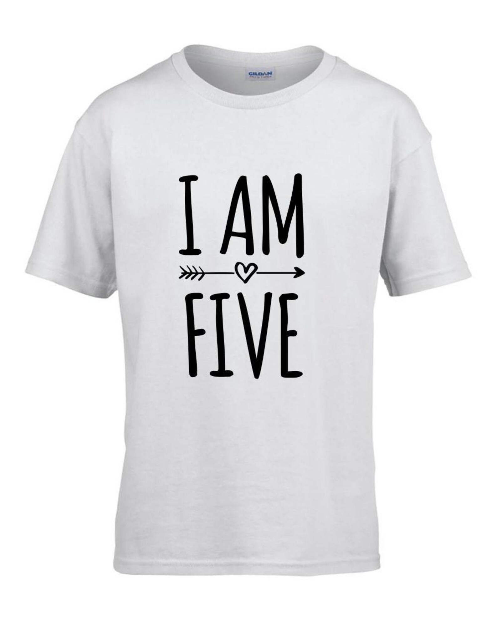 I Am Five 5th Birthday Kids Tshirt Birthday Gift Party Child Sibling ...