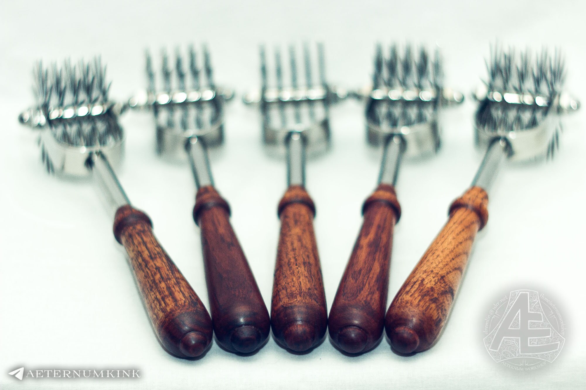 Stainless Steel Spiked Wheels. Wartenberg Wheel, E-stim Toy, Pinwheel ...