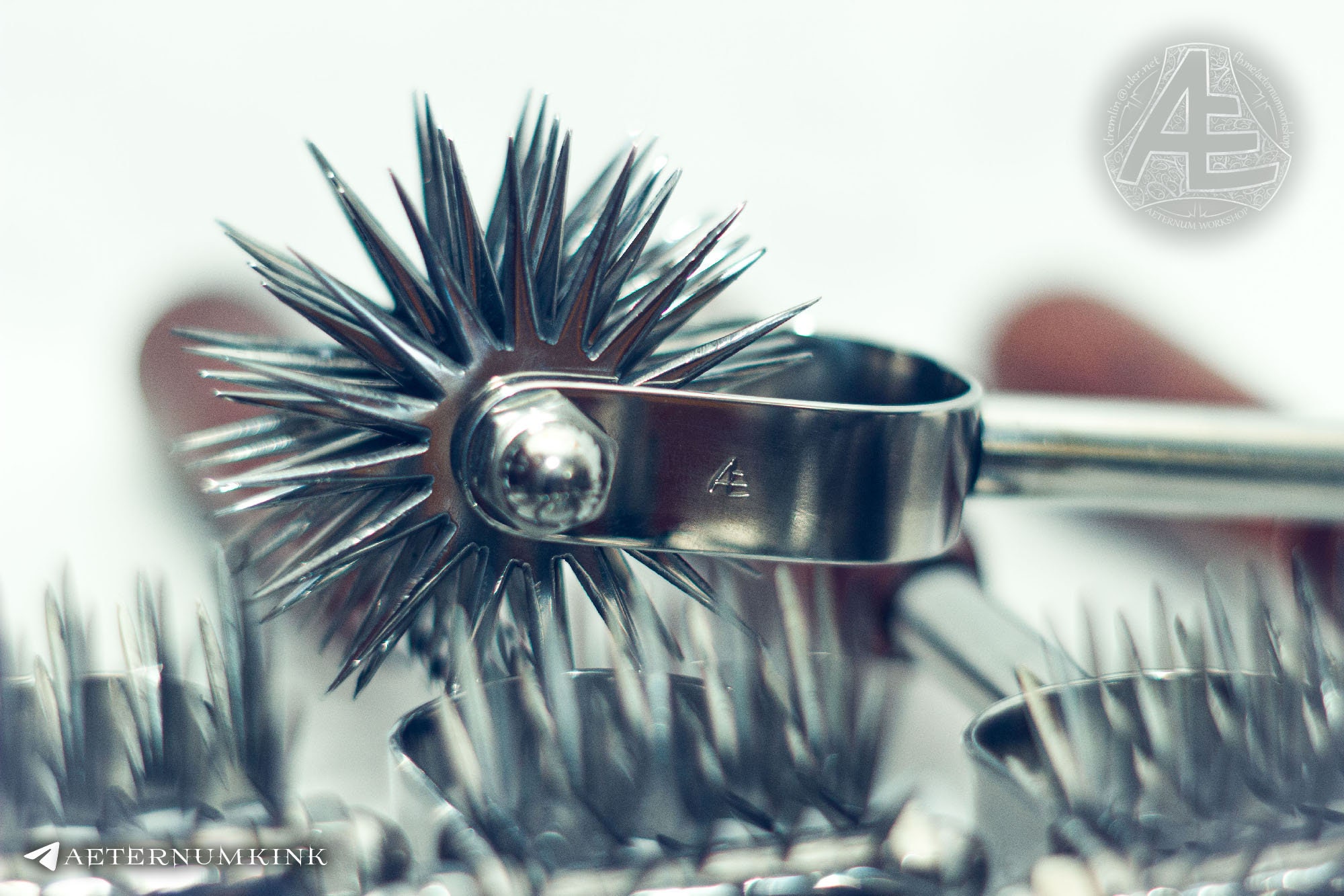 Stainless Steel Spiked Wheels. Wartenberg Wheel, E-stim Toy, Pinwheel ...