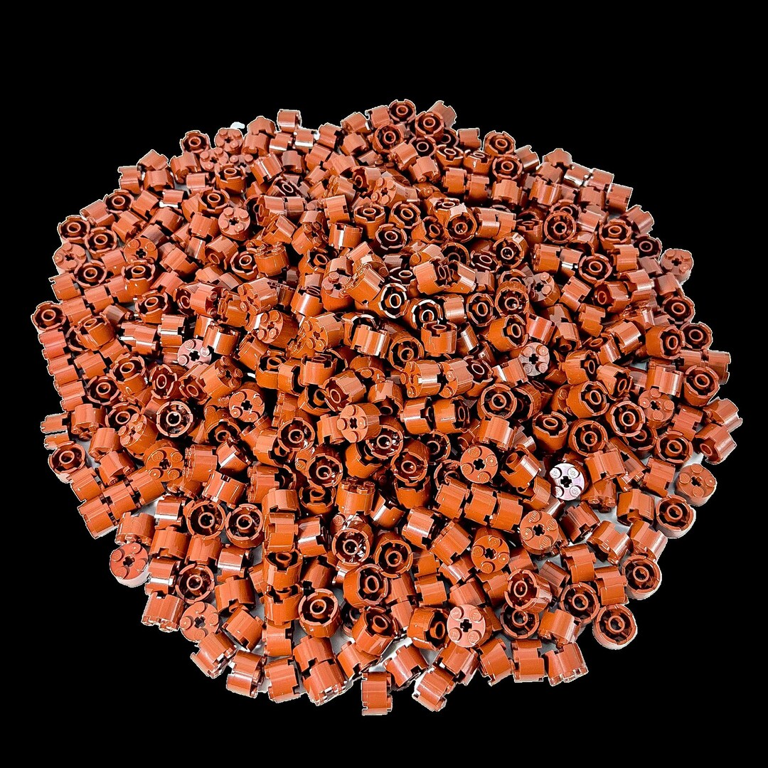 LEGO 2x2 Round Bricks High Bricks Red Brown 3941 NEW - Etsy