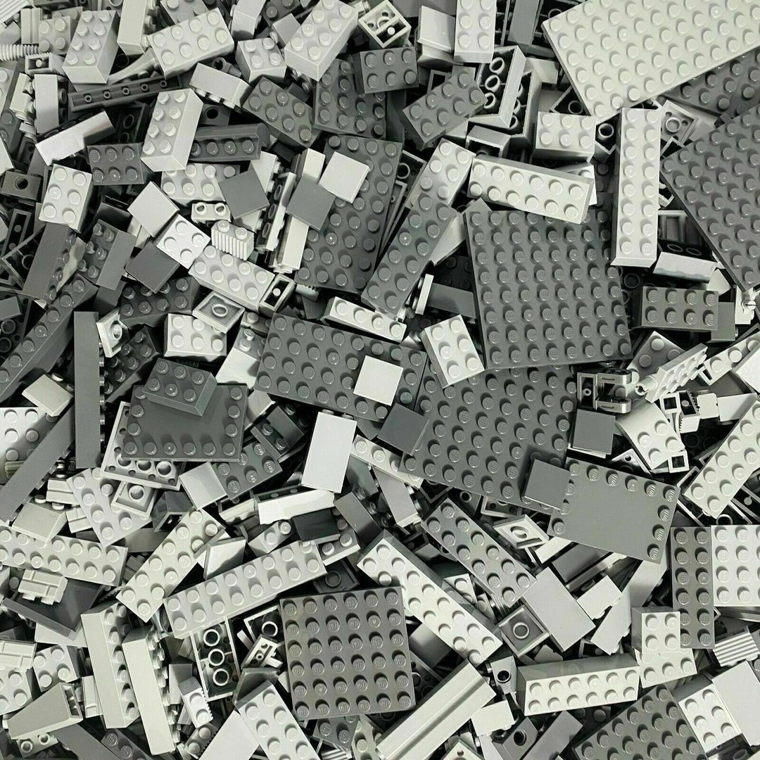 LEGO Bricks Special Light Grey Dark Grey Mixed NEW Quantity - Etsy