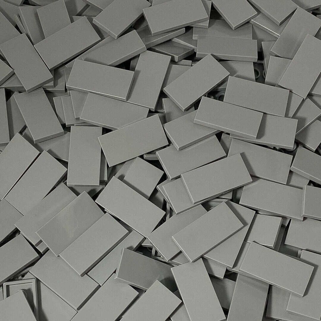 LEGO 2x4 Tiles Light Gray 250x Light Bluish Gray 87079 NEW - Etsy