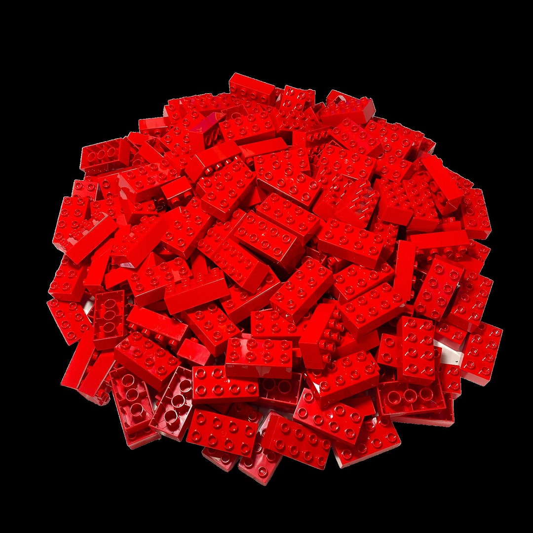 LEGO DUPLO 2x4 Bricks Building Blocks Basic Bricks Red 3011 - Etsy