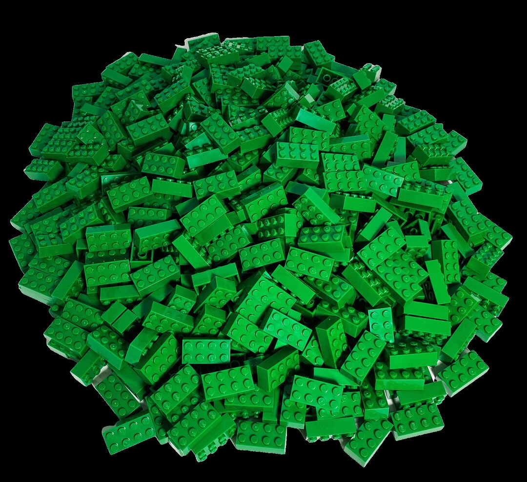LEGO 2x4 Bricks Green Classic Basic City Green 3001 - Etsy