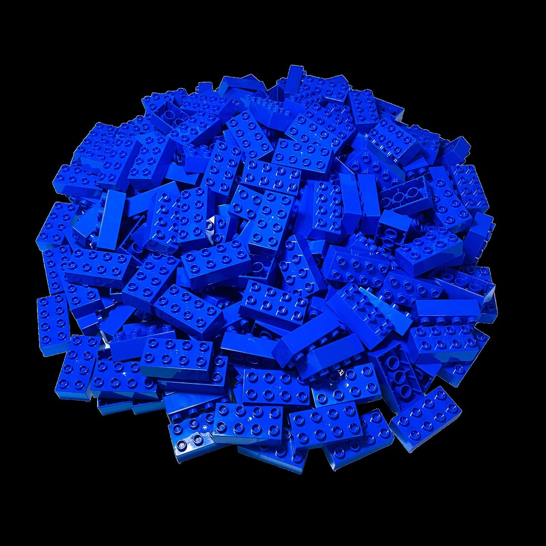 LEGO Duplo 2x4 Bricks Blue 100 Pieces Basic Building - Etsy