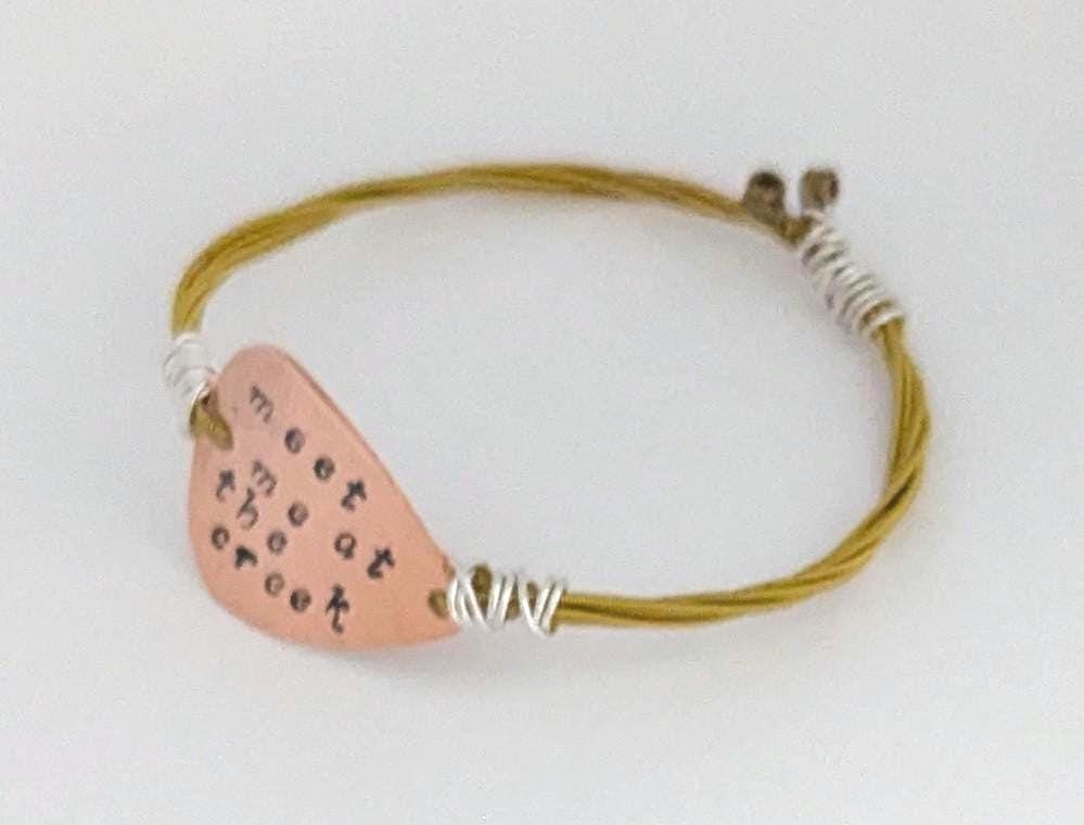 Meet Me at the Creek Upcycled Guitar String Bangle, Billy Strings ...