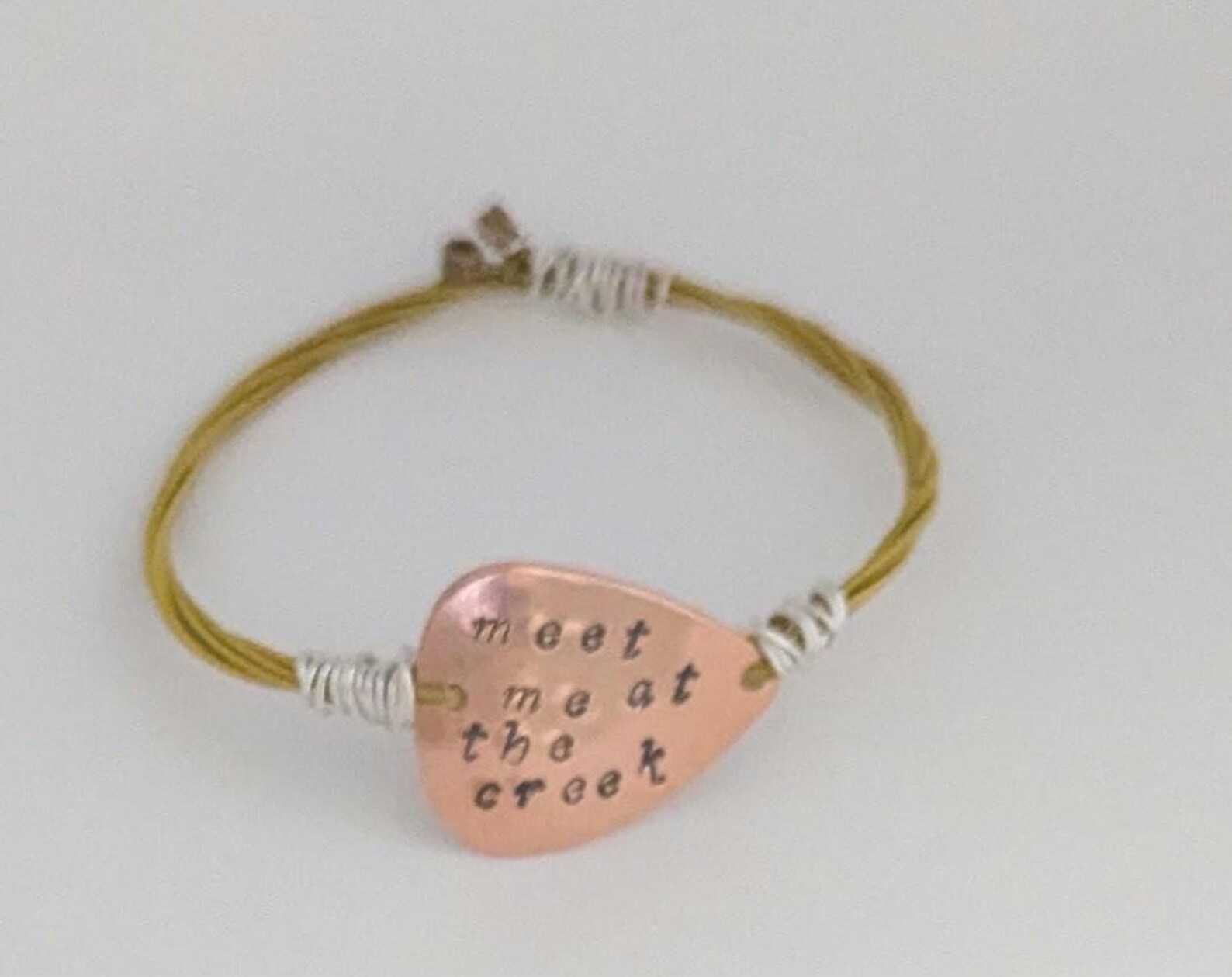 Meet Me at the Creek Upcycled Guitar String Bangle, Billy Strings ...