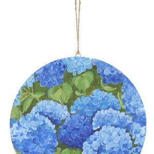 Door Hanger for Front Door Hydrangea Door Hanger Door Art Floral Door ...