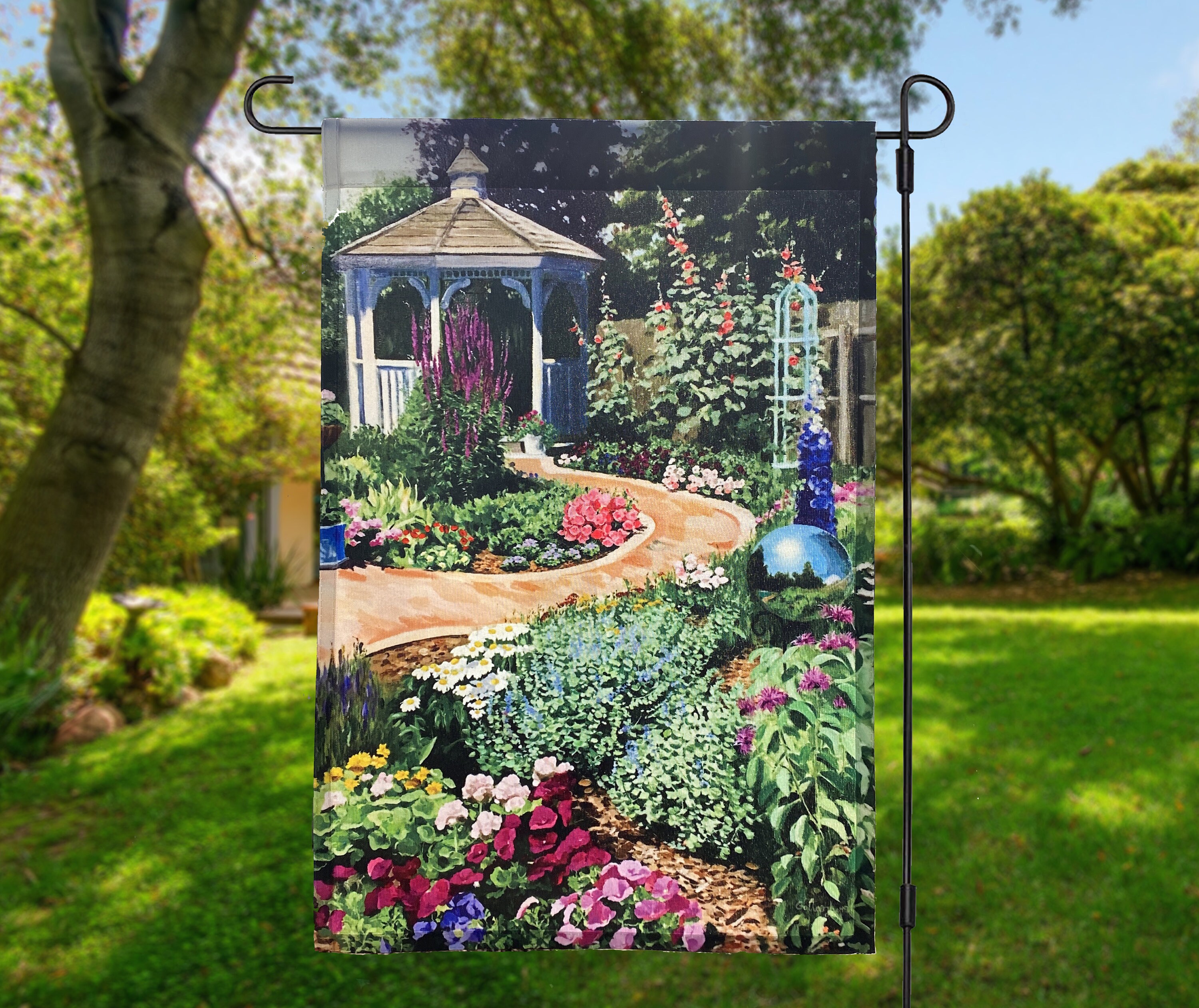 Welcome Small Garden Flag House Flags 28x40 Yard Flag Summer Flower ...