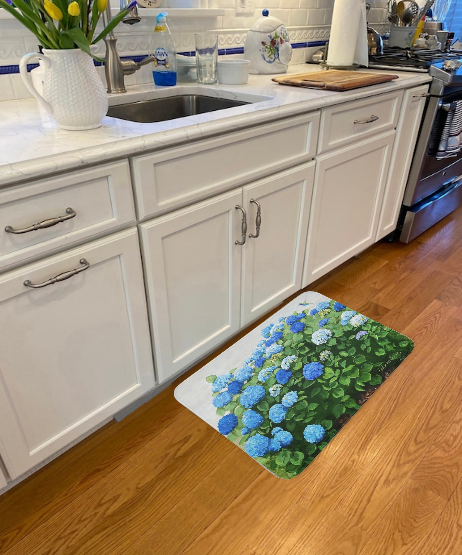 Kitchen Mat, Floormat, Memory Foam Kitchen or Bath Mat, Anti Fatigue ...