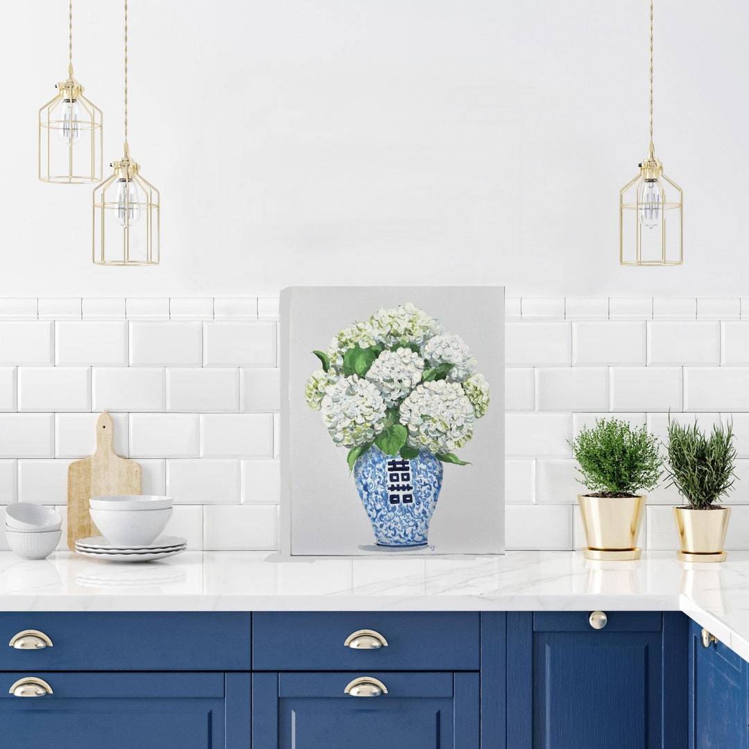 Hydrangea Painting, Flower Painting, Original Floral Painting, Original ...