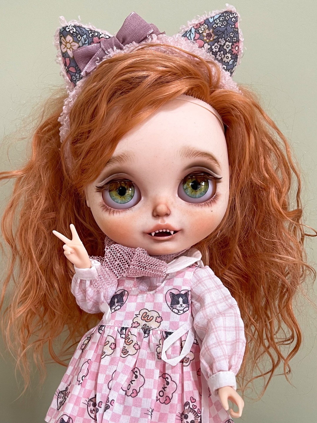 Katerina Kitty Ooak Custom Blythe Doll Etsy