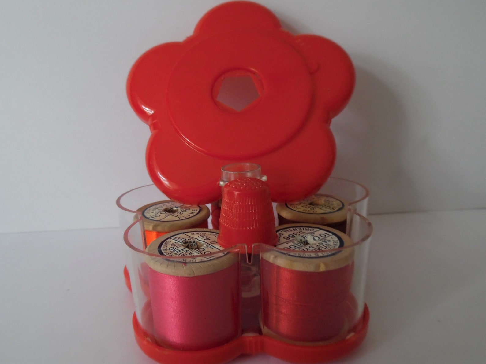 Sewing Caddy. Red Plastic Storage Caddy. Vintage Caddy With | Etsy