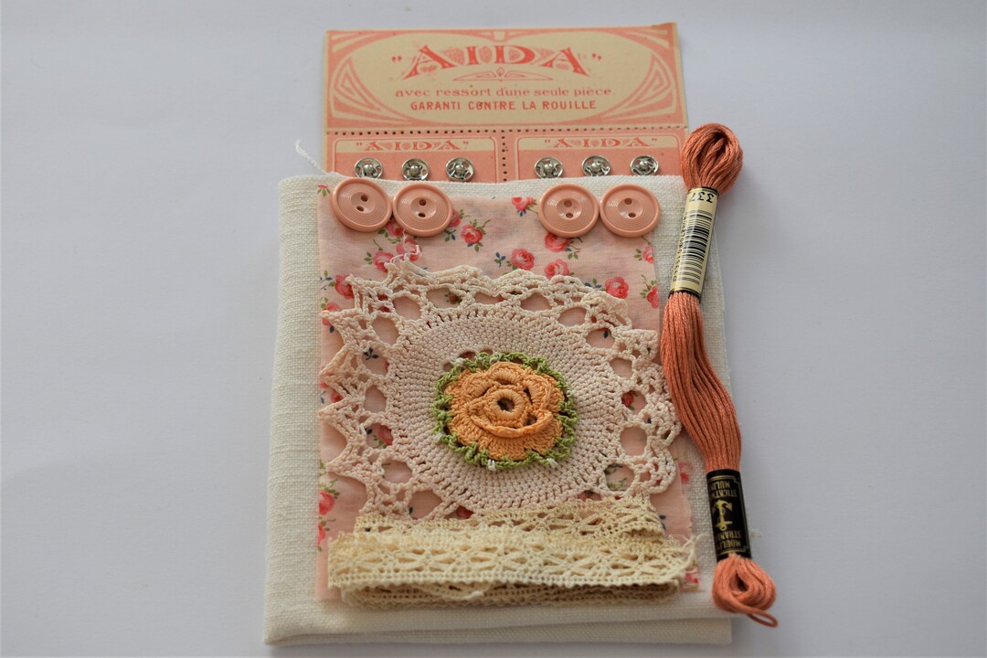 Vintage Haberdashery Pack. Slow Stitching Pack. Vintage Fabrics ...