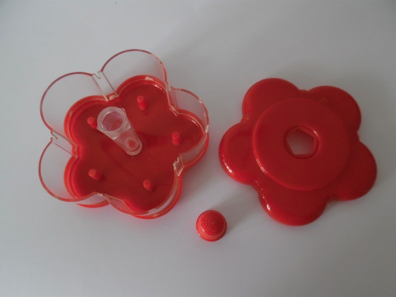 Sewing Caddy. Red Plastic Storage Caddy. Vintage Caddy With | Etsy