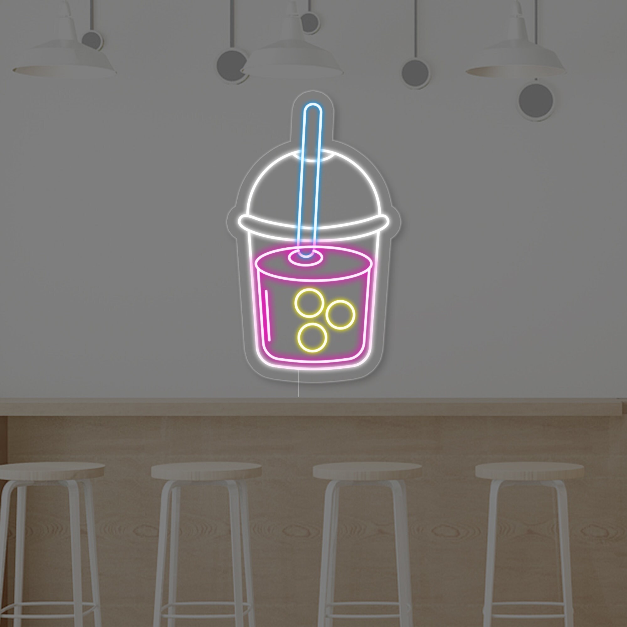 Bubble Tea Neon Signneon Sign Bubble Teamilk Tea Neon - Etsy Canada