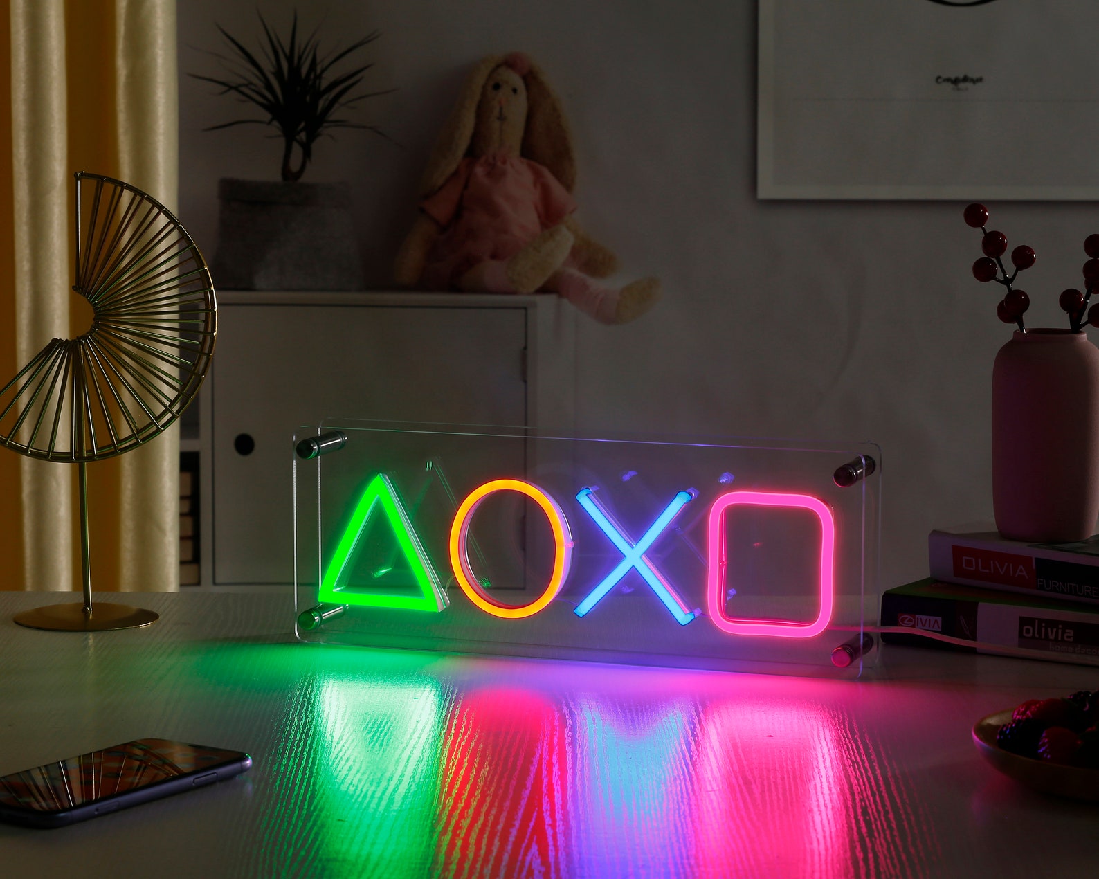 Playstation LED Neon Sign Playstation Desk Neon Light | Etsy