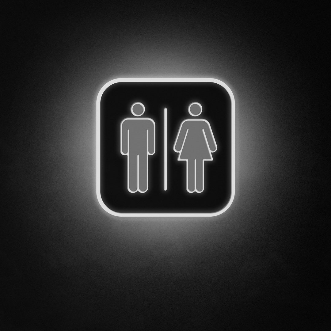 Handmade Toilet Neon-like Sign,edge-lit,pub House Vintage Bathroom Sign ...