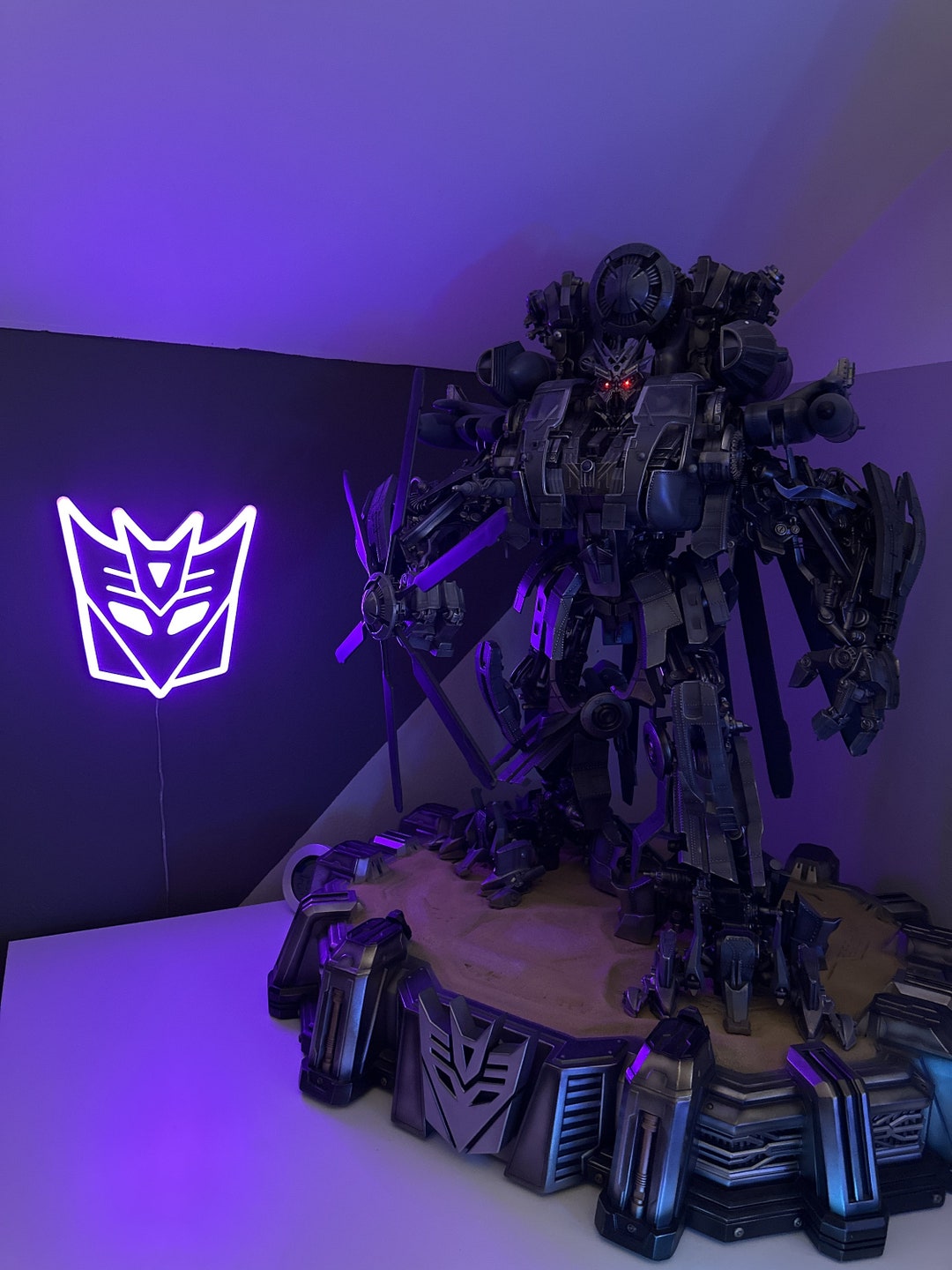 Decepticons Neon-like Sign, Transformers Sign, Transformers Collection ...