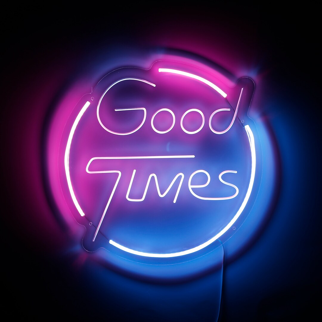 Good Times USB Mini LED Neon Sign With 3D Art LED Custom Neon - Etsy