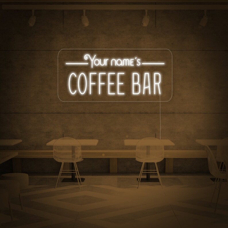 Custom Coffee Bar Neon Sign Cafe Neon Sign Coffee Led Sign - Etsy