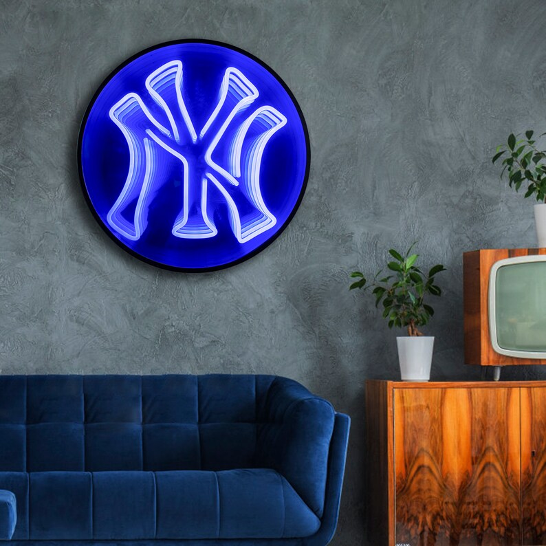 New York Yankees Infinity LED Neon 3D Neon Sign 3D LED Sign | Etsy