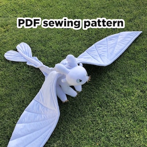 Huge Light Fury Plush PDF Sewing Pattern Digital Download | Etsy UK