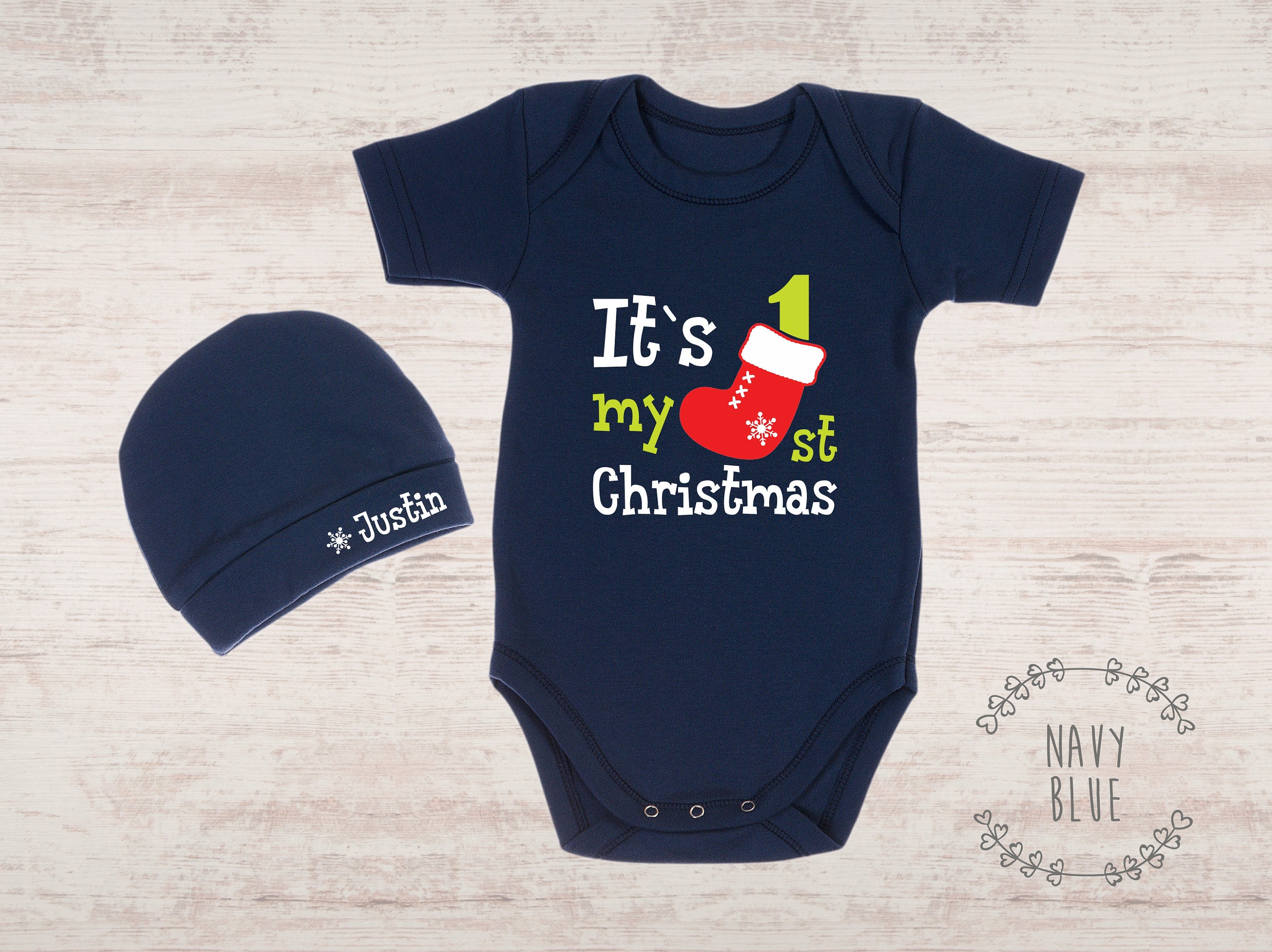 My First Christmas Baby Boy Outfit It's My 1st Christmas - Etsy Australia