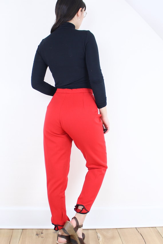 Vintage 60's/70's 26W Russ Alpine stretch pants, red,… - Gem