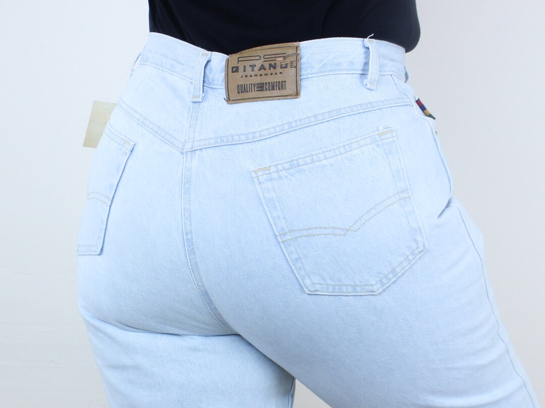 Vintage 90's 34W Gitano Light Wash Jeans, Deadstock, NOS, NWT, PS ...